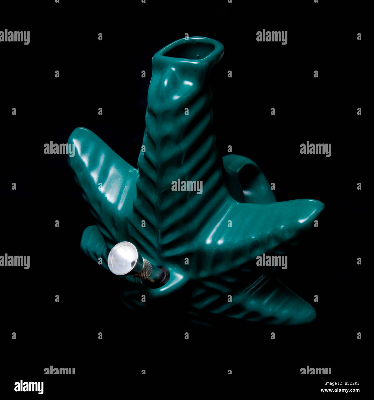 bong or water pipe isolated on a black studio background Stock Photo ...