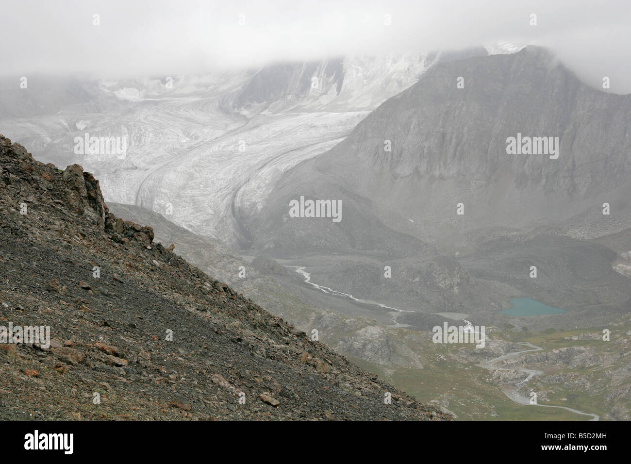 Ala-kol lake, Tien Shan mountain, Kyrgyzstan, Central Asia Stock Photo ...