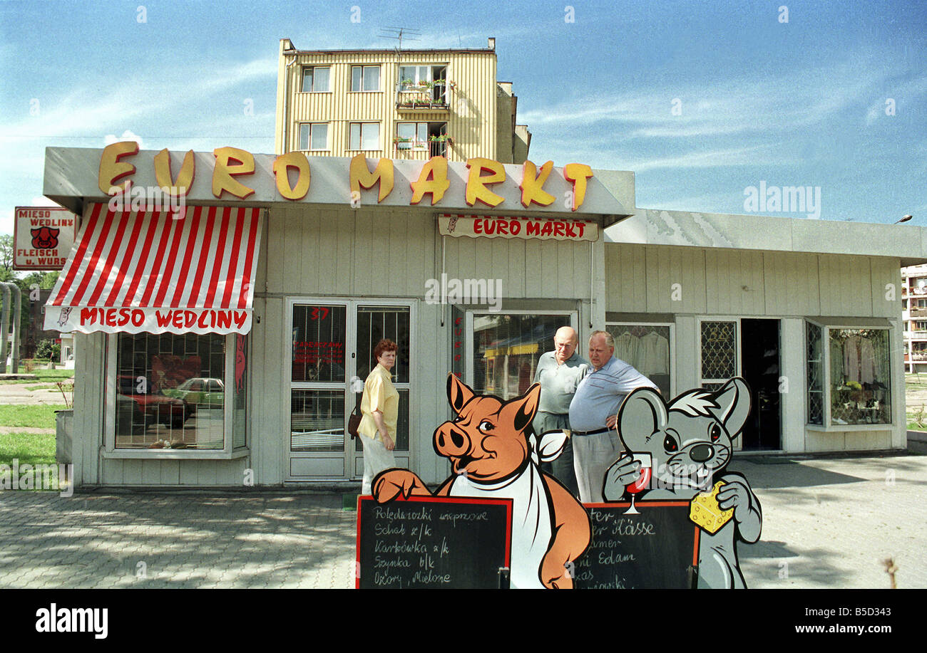 A butcher shop in Slubice, Poland Stock Photo - Alamy