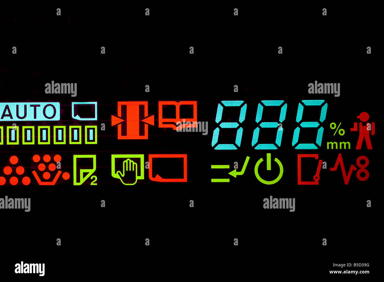 colour phosphorescent display Stock Photo - Alamy