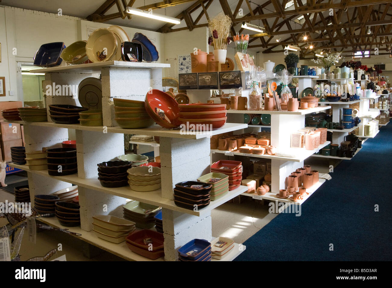 earthenware pottery shop at Henry Watson Potteries at Wattisfield in ...
