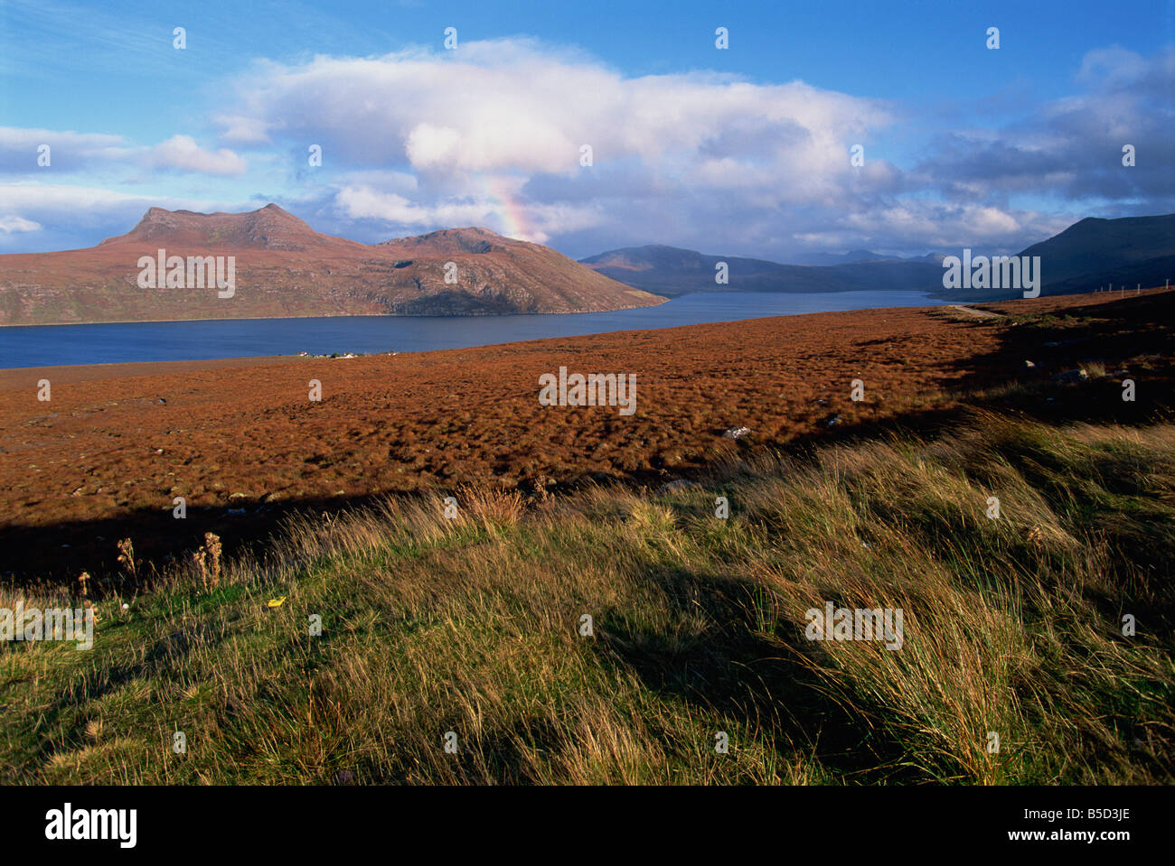 View of Little Loch Broom Wester Ross near Dundonnell Highlands ...