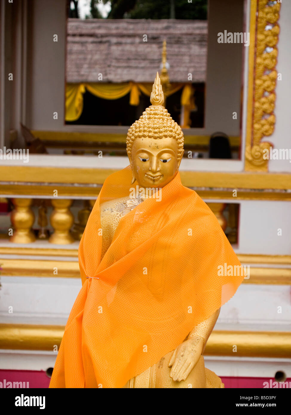 Buddha image at the holy temple of That Phanom in Thailand Stock Photo ...