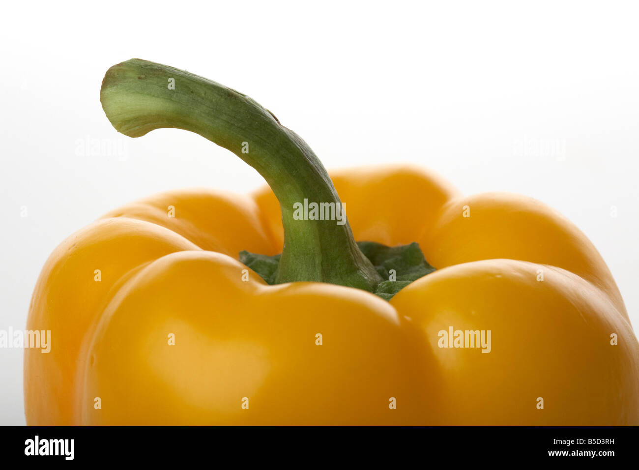yellow bell pepper close up Stock Photo - Alamy
