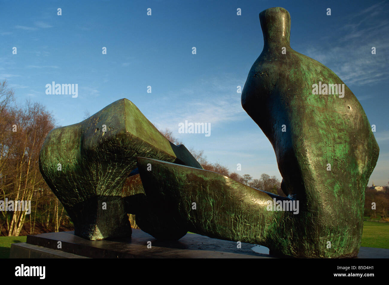 Henry Moore sculpture near Kenwood House on Hampstead Heath north ...