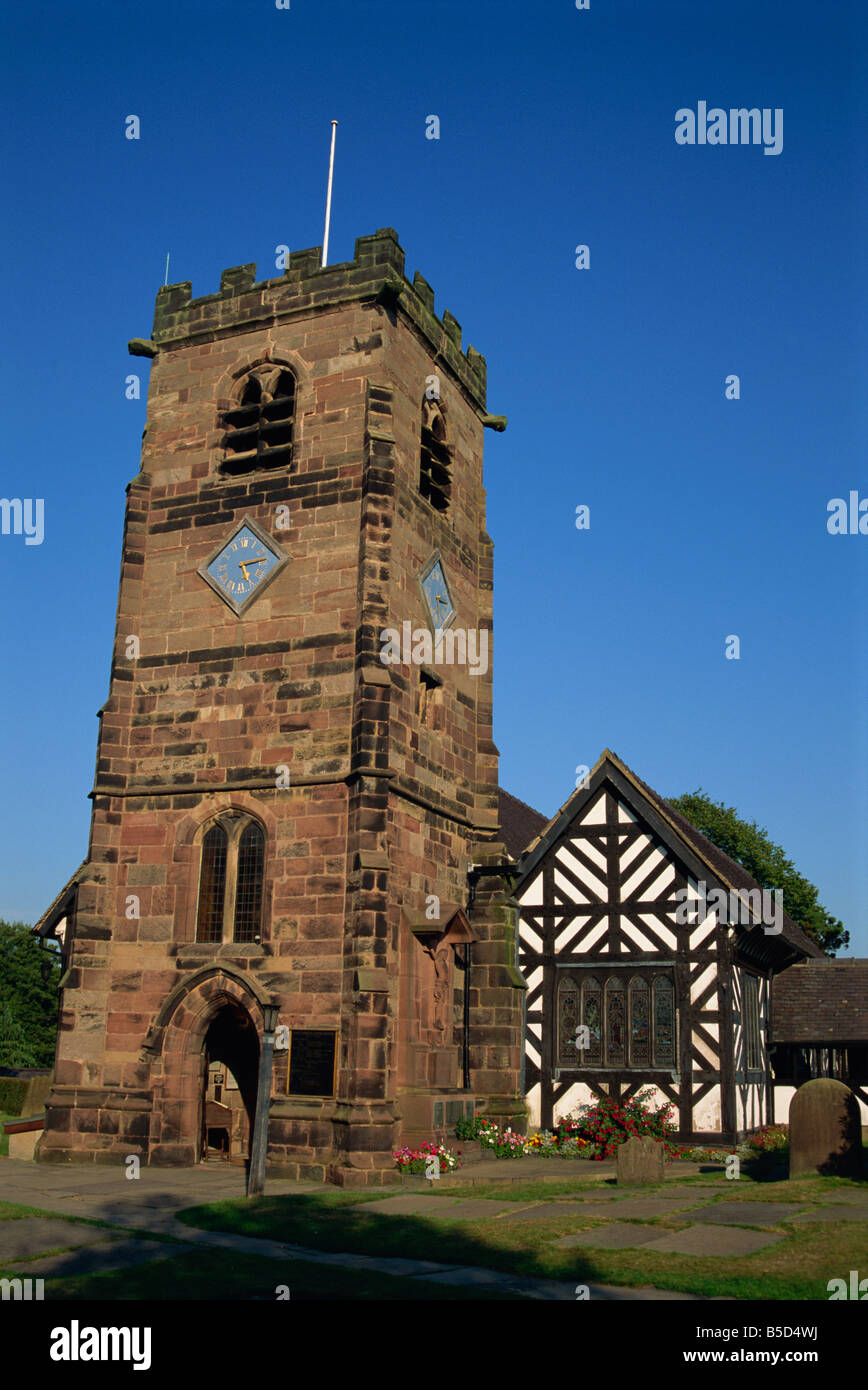 Church Lower Peover Cheshire England United Kingdom Europe Stock Photo ...