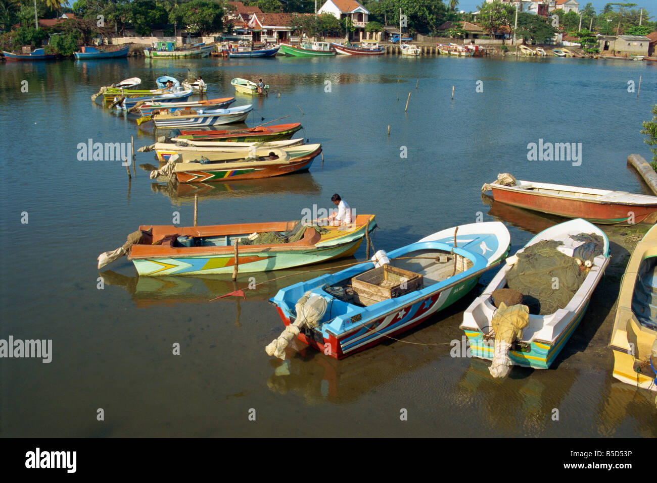 Fishing boats Negombo Sri Lanka Asia Stock Photo - Alamy