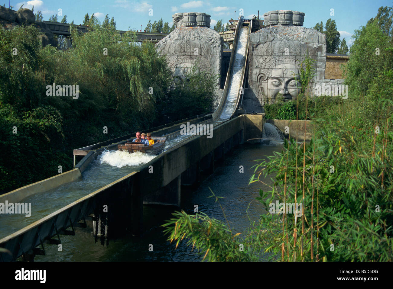 Water slide ride Chessington World of Adventure Surrey England UK C ...