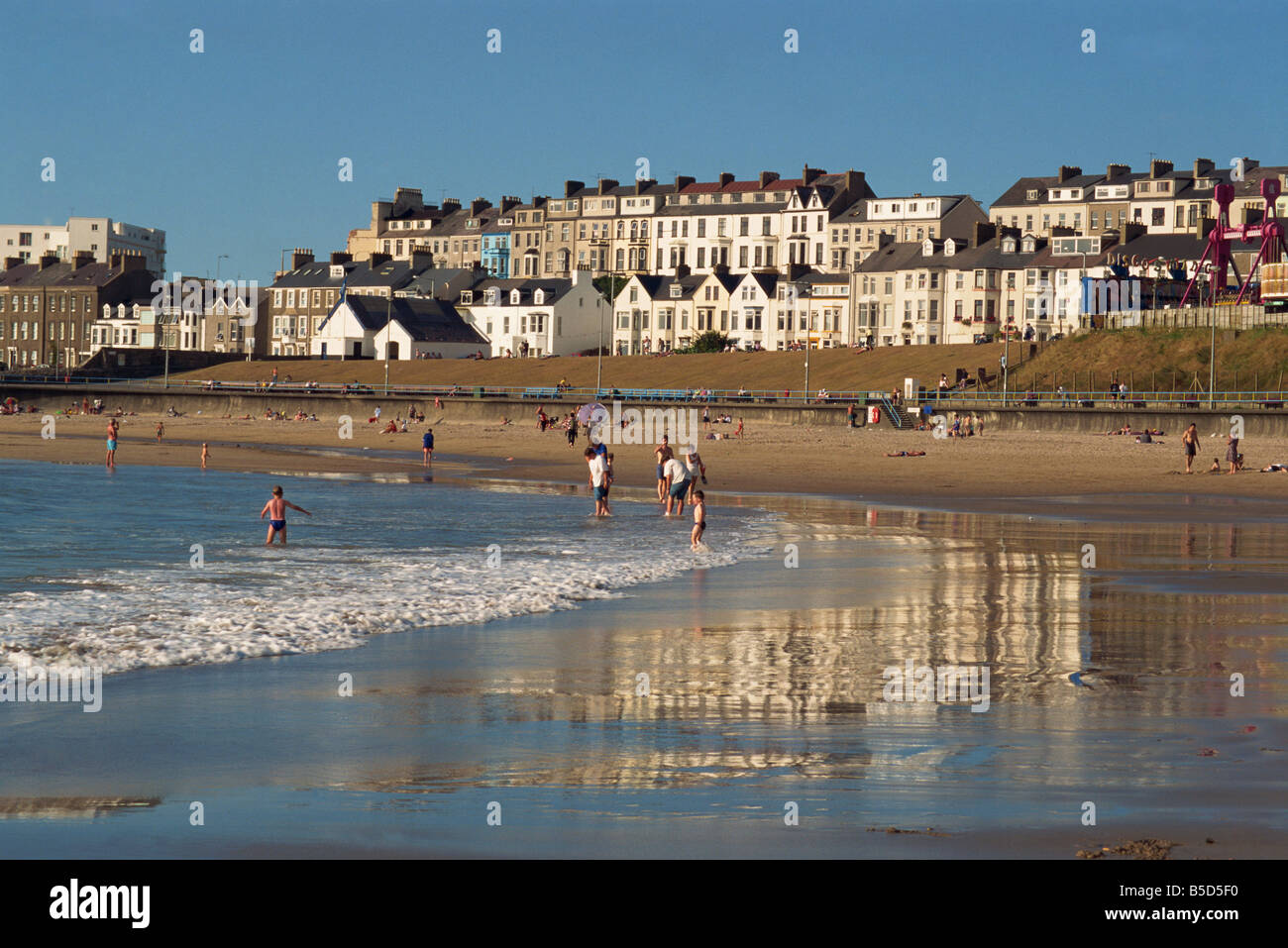 People on the beach at Portrush Co Antrim Northern Ireland UK C Bowman ...