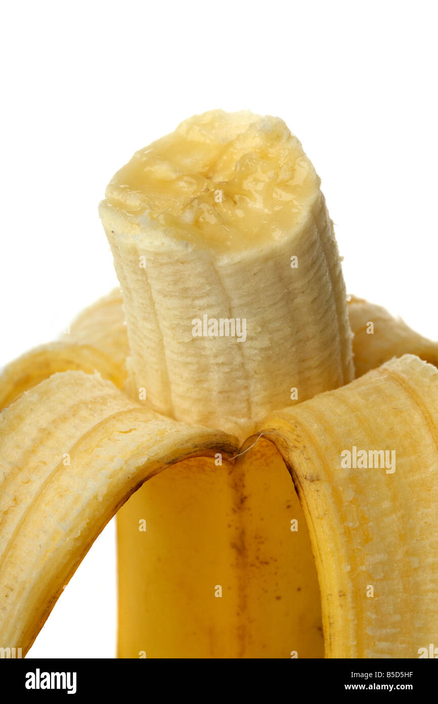 peeled banana cavendish variety Stock Photo - Alamy