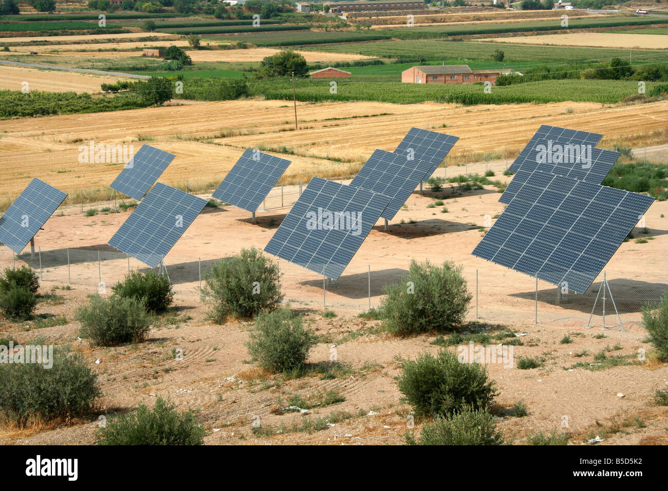 Solar panels. Lleida (Catalonia) Spain Stock Photo - Alamy