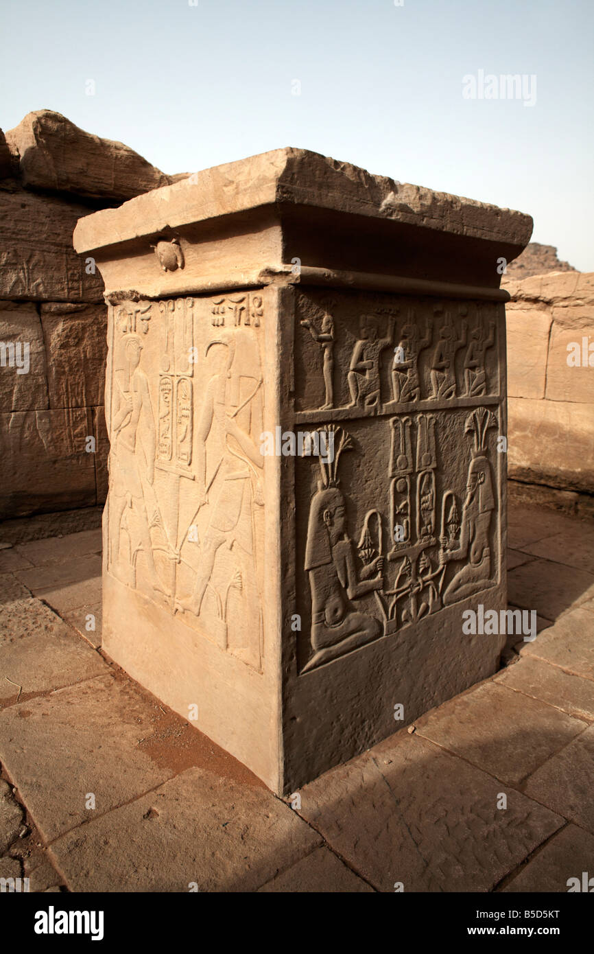 The Temple of Amun, one of the Meroitic temples of Naqa, Sudan, Africa ...