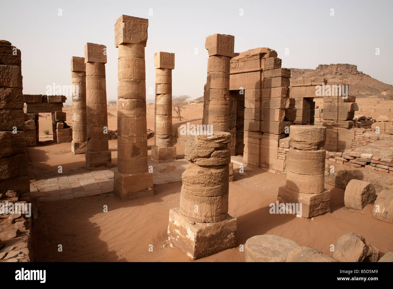 The Temple of Amun, one of the Meroitic temples of Naqa, Sudan, Africa ...
