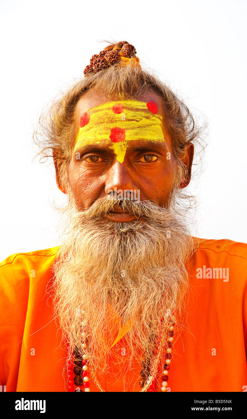 Sadhu Hindu Holy Man Varanasi Uttar Pradesh India Stock Photo - Alamy