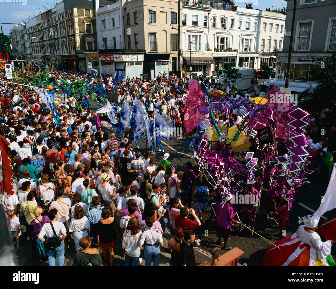 Colourful parade at the Notting Hill Carnival Notting Hill London ...