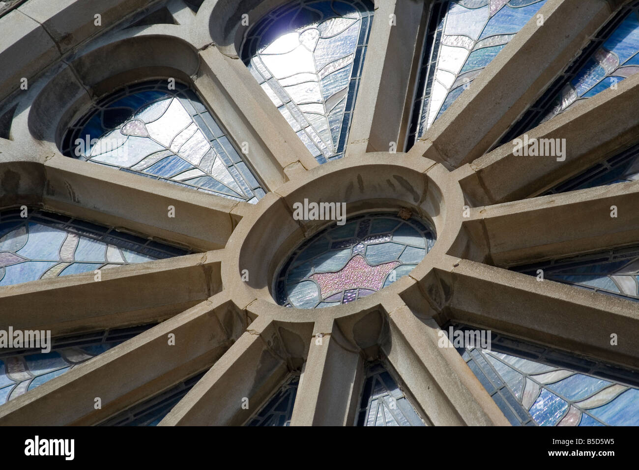 church color colour glass molded radial round stain stainglass window ...