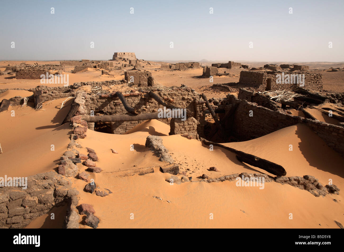 The ruins of the medieval city of Old Dongola, Sudan, Africa Stock ...