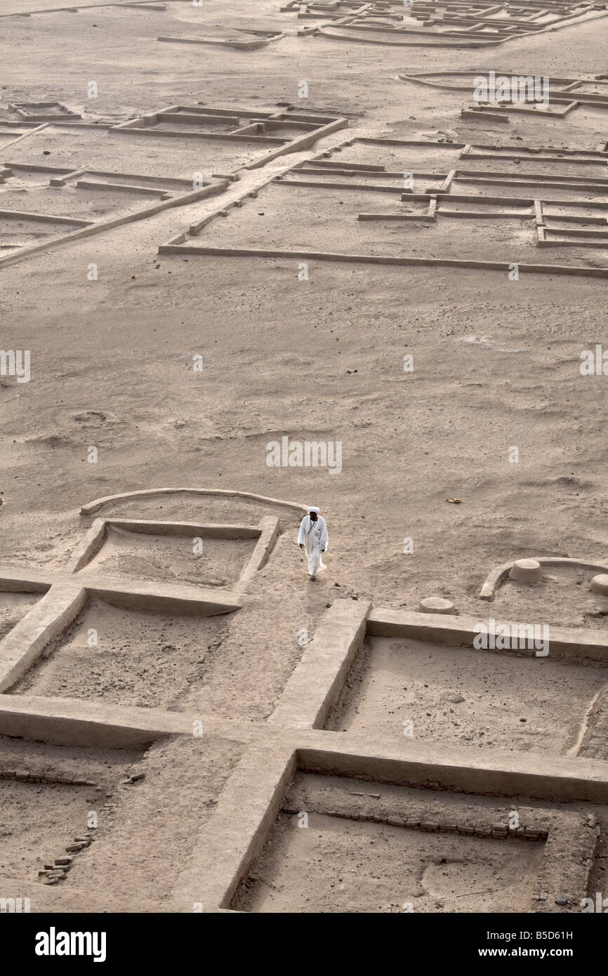 The grounds surrounding the mud-brick Western Deffufa, the seat of the ...