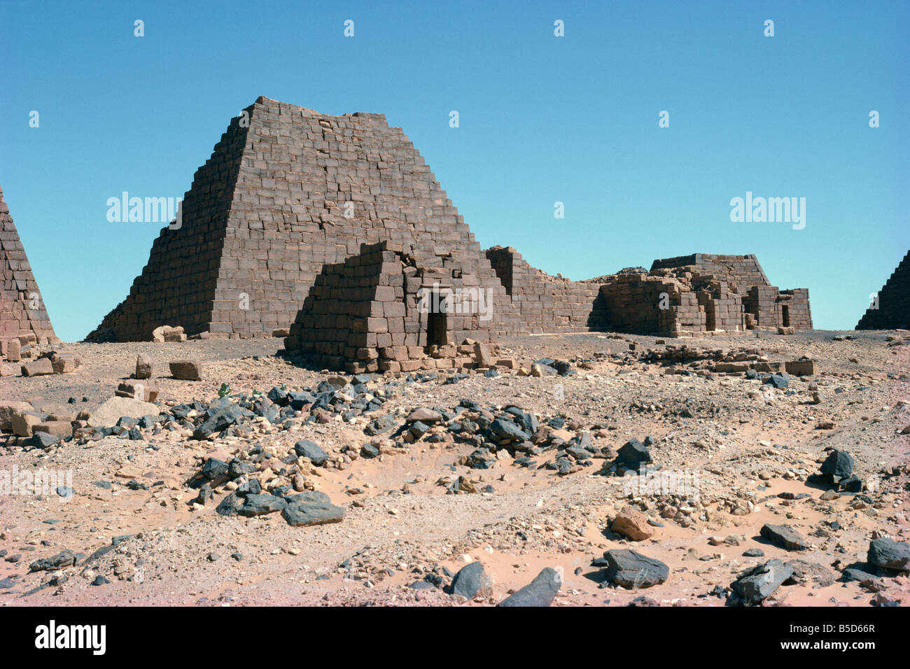 Rock carvings on Meroe Pyramid, Sudan, Africa Stock Photo - Alamy