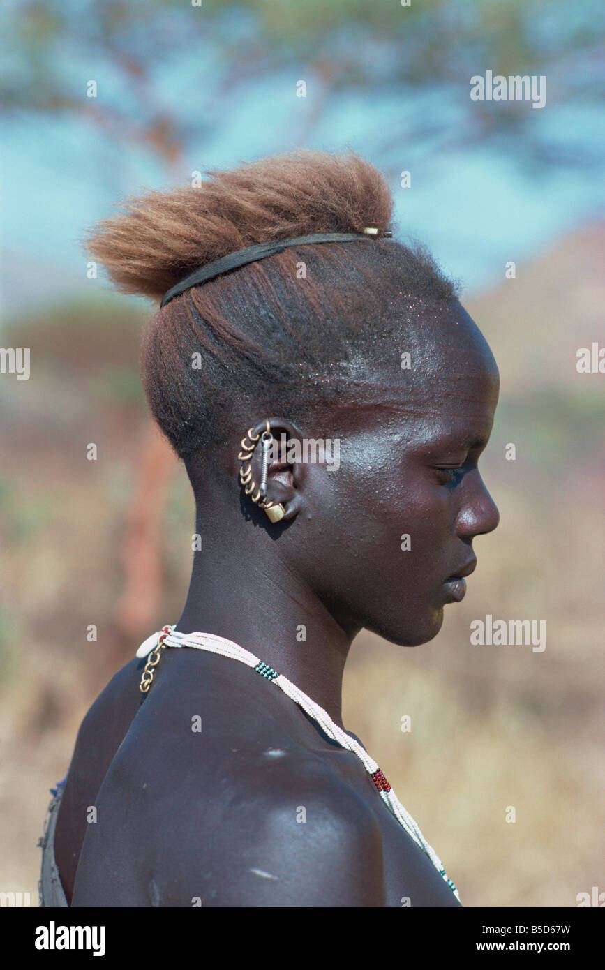 Dinka man near Tungaru, Sudan, Africa Stock Photo - Alamy