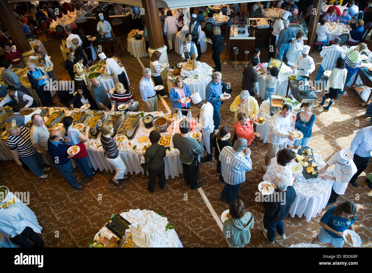 Breakfast buffet served onboard Celebrity Cruise Line's Infinity cruise ...