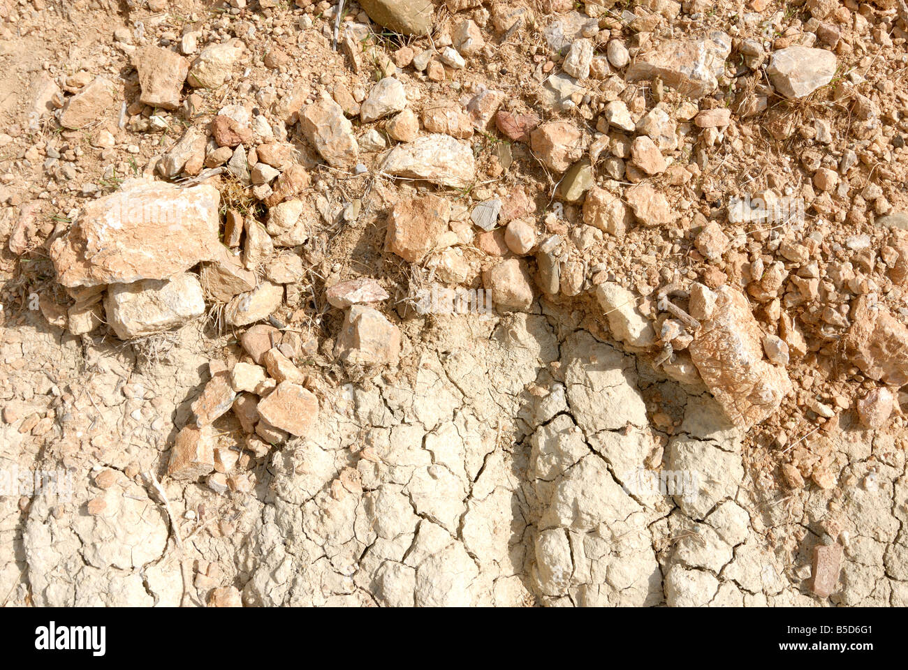 Dry cracked soil Stock Photo - Alamy