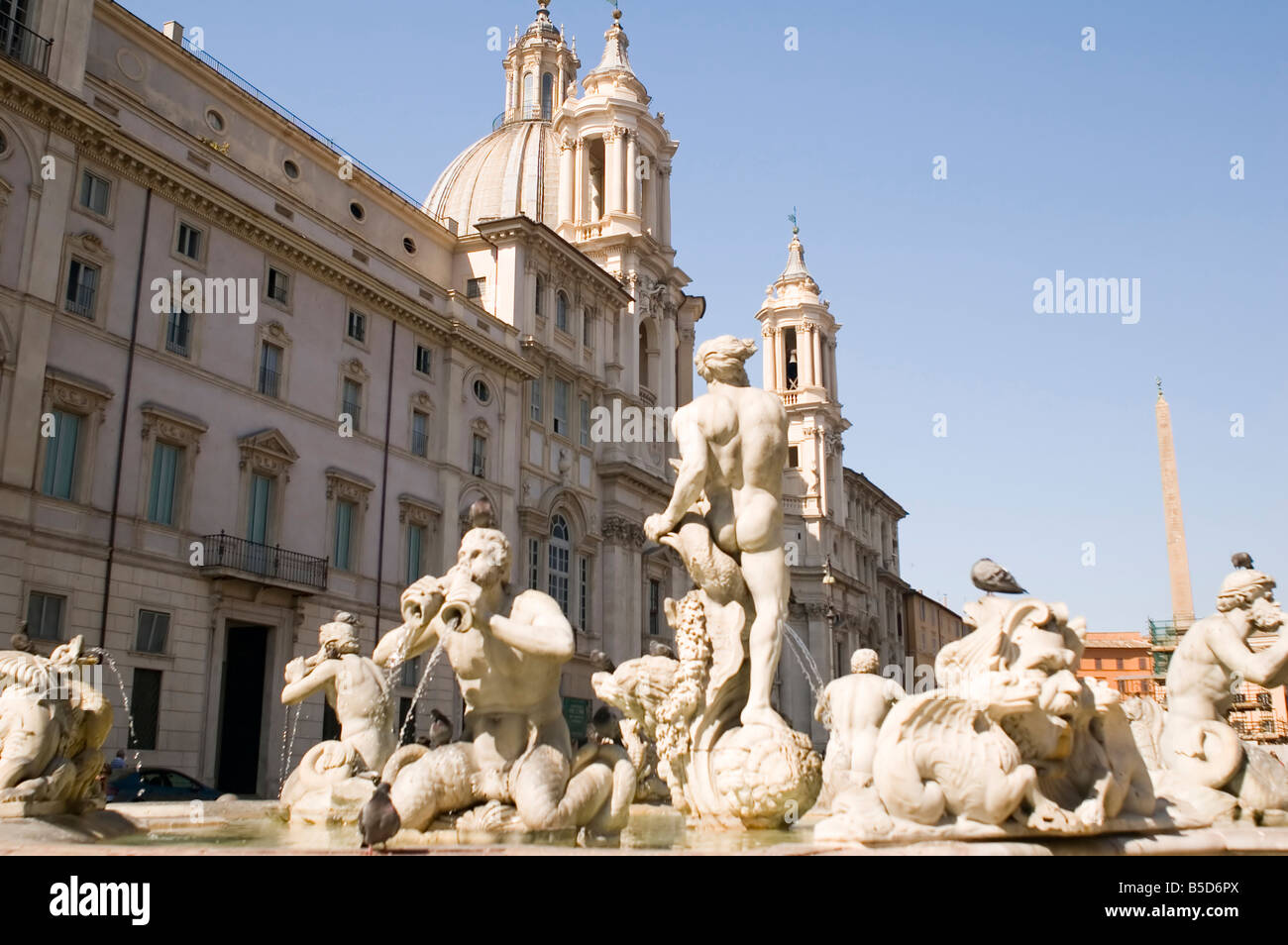 Italy Older Rome city fountain Stock Photo - Alamy