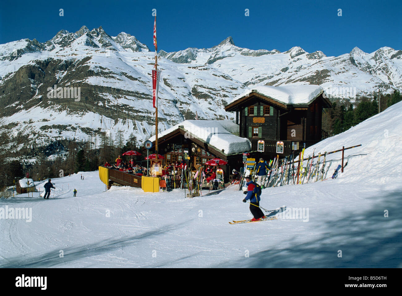 Zermatt ski resort Switzerland Europe Stock Photo - Alamy
