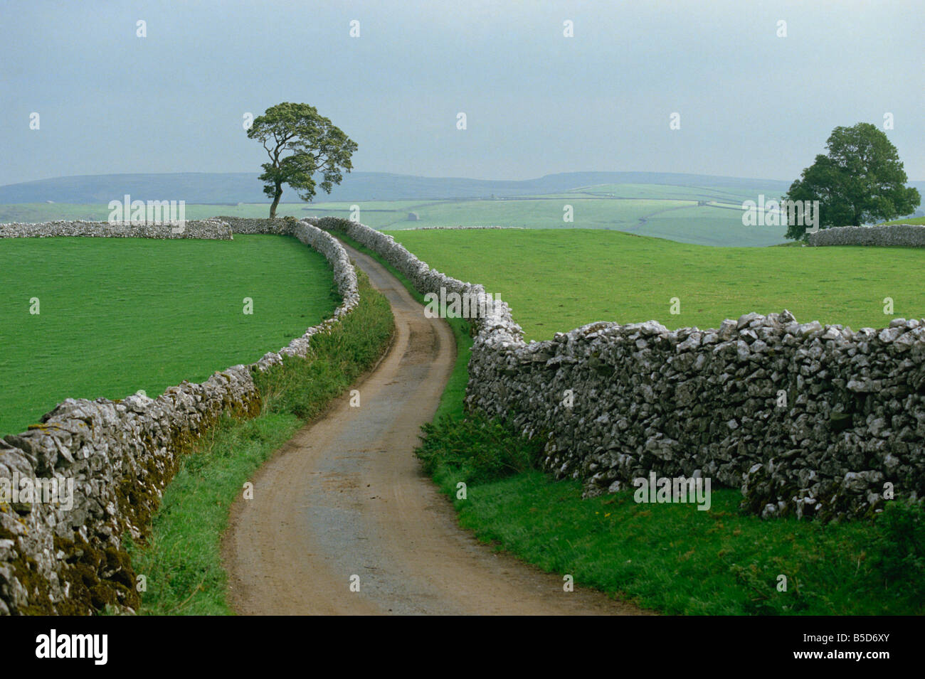 Rural landscape and road, Yorkshire, England, Europe Stock Photo - Alamy