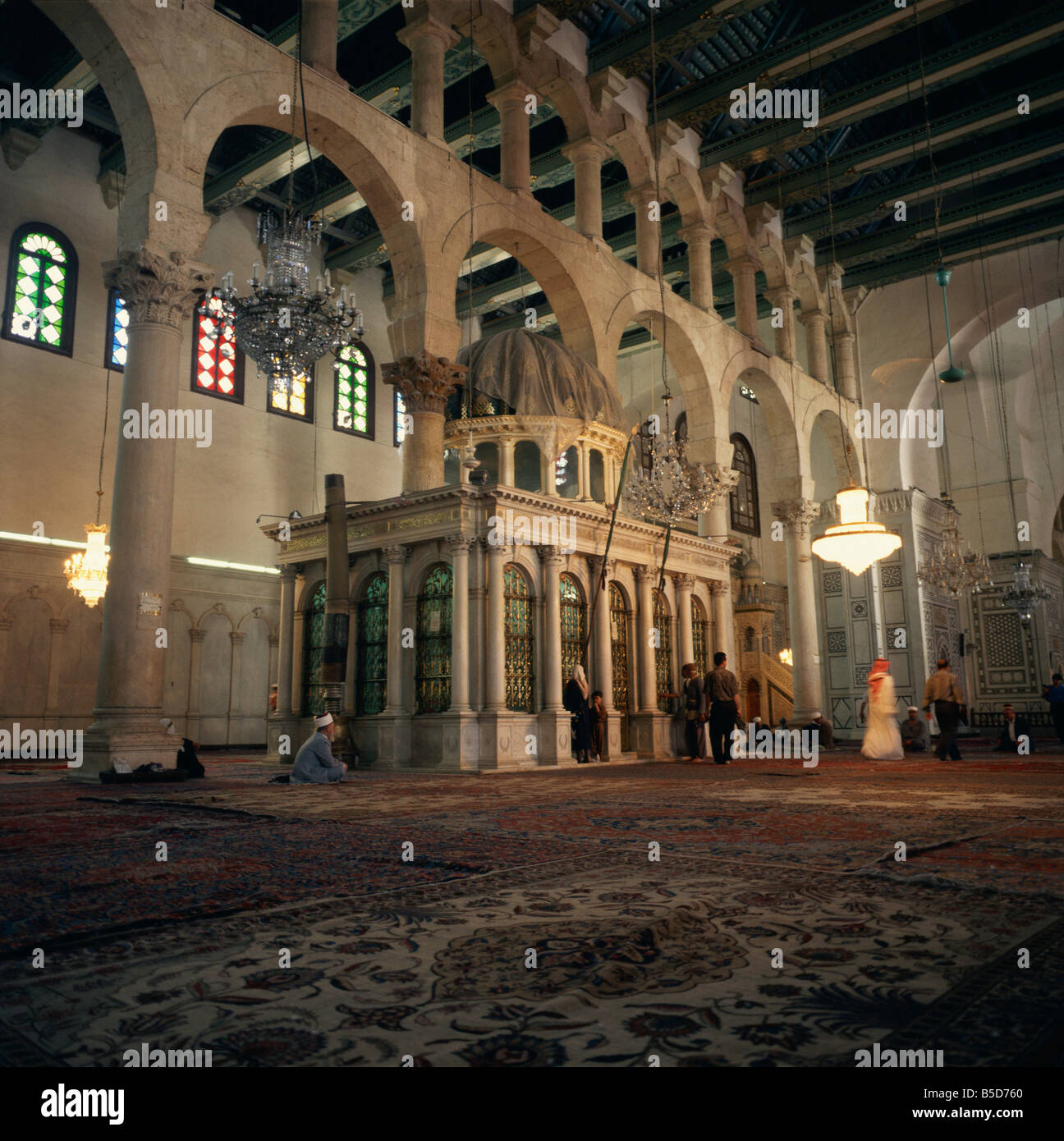 The Ottoman Tomb of the head of John the Baptist in the Omayyad Mosque ...