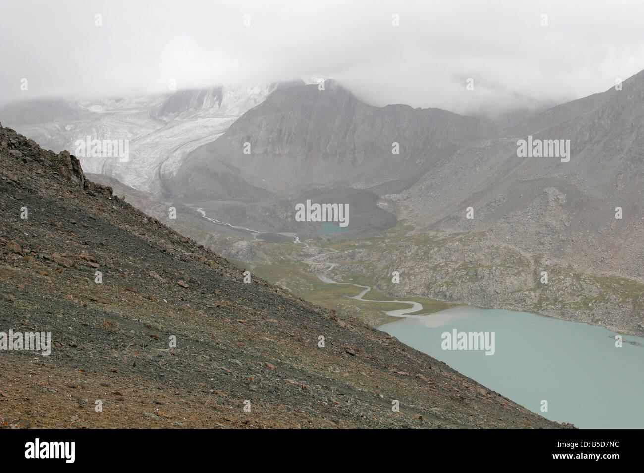 Ala-kol lake, Tien Shan mountain, Kyrgyzstan, Central Asia Stock Photo ...