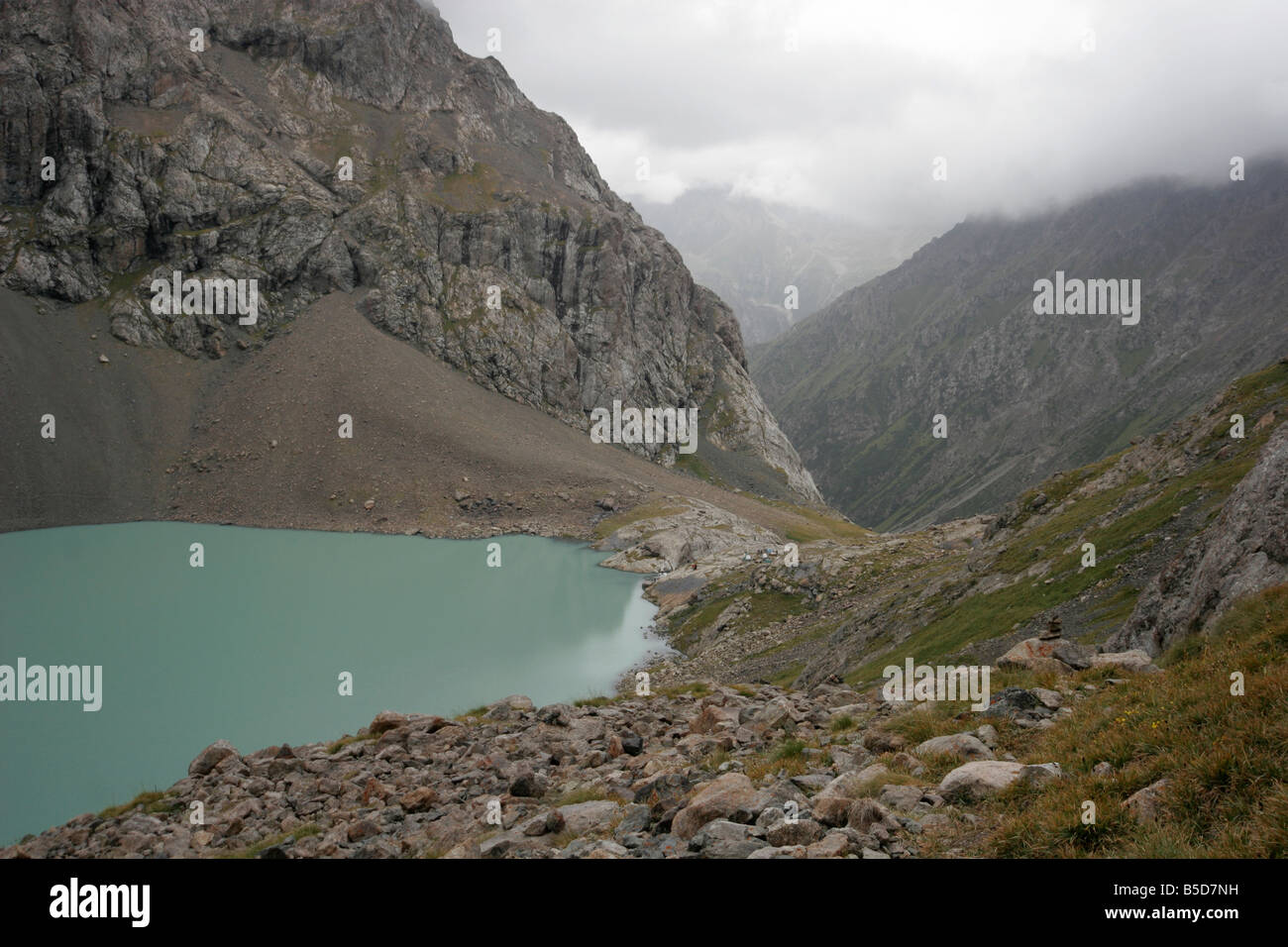 Ala-kol lake, Tien Shan mountain, Kyrgyzstan, Central Asia Stock Photo ...