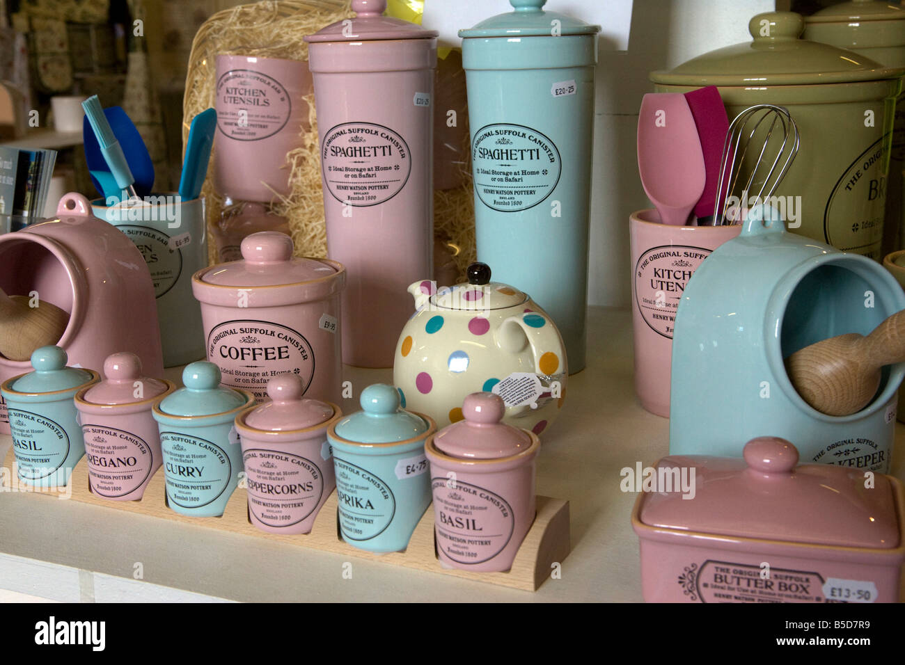 earthenware pottery at Henry Watson Potteries at Wattisfield in Suffolk ...
