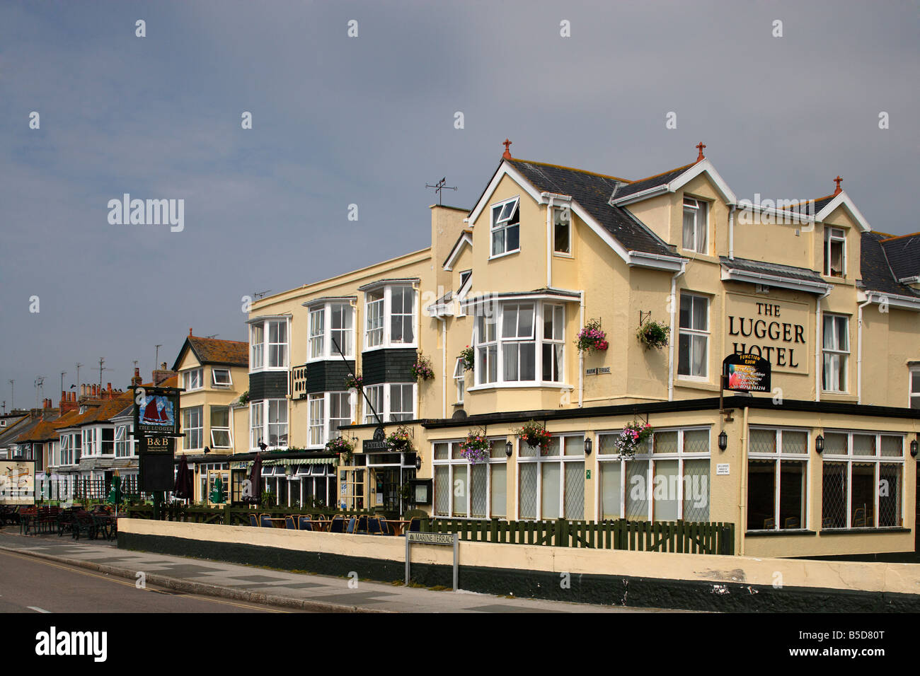 Penzance Western Promenade Lugger Hotel Cornwall UK Stock Photo - Alamy