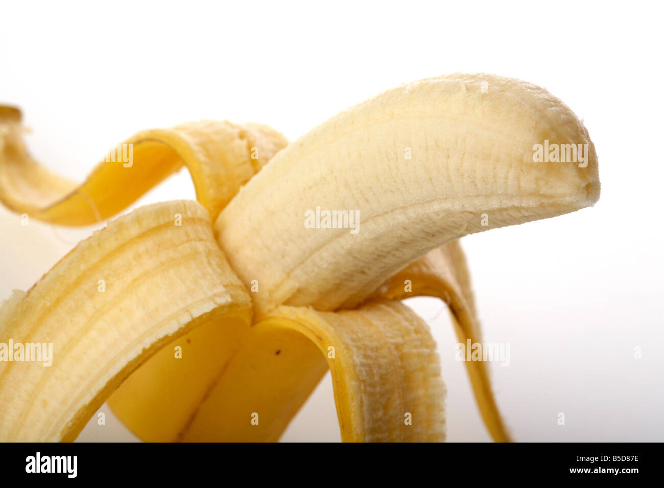 peeled banana cavendish variety Stock Photo - Alamy