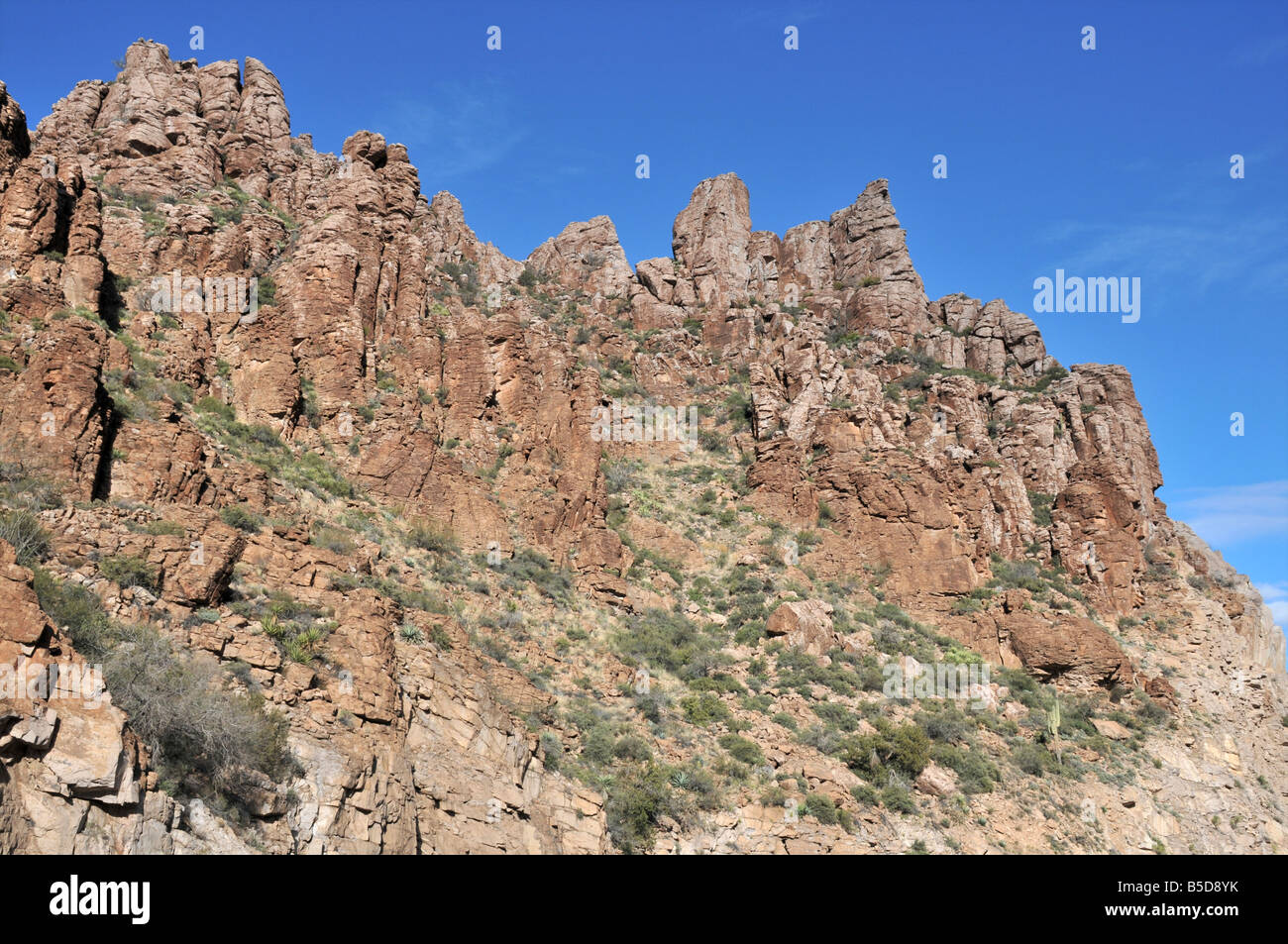 Mountains along Highway 60 East Phoenix-Globe Stock Photo - Alamy