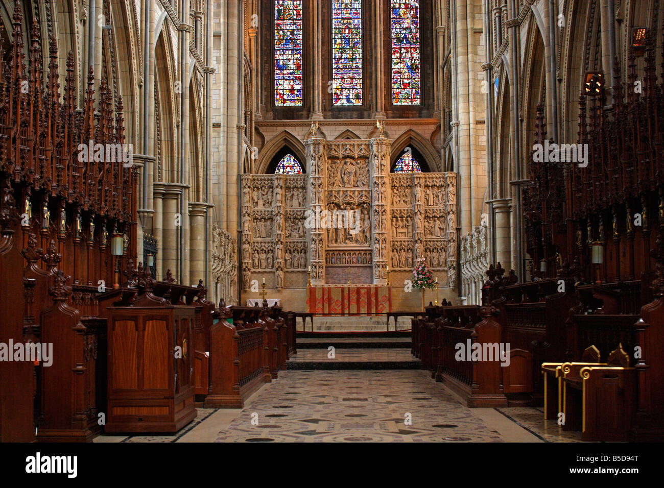 Truro Cathedral Early English Style Interior 1880 1910 Cornwall UK ...