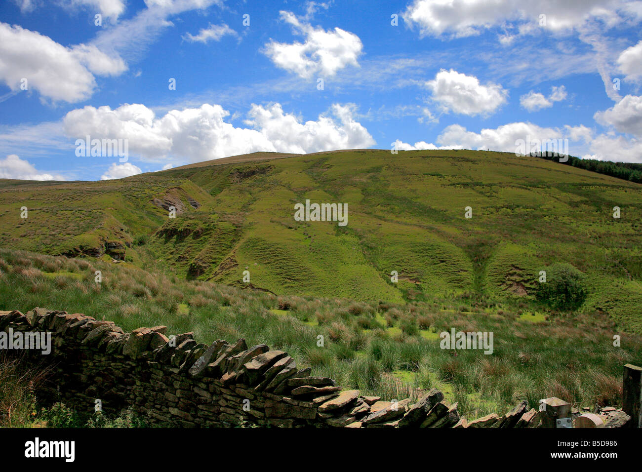 Landscape at Turton Moor Lancashire County England UK Stock Photo - Alamy
