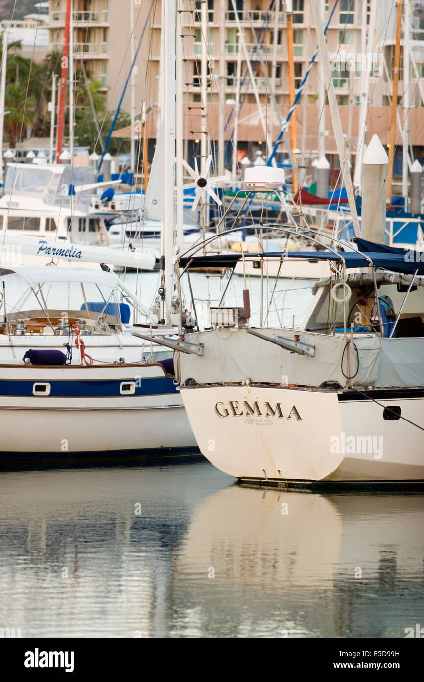Townsville north Queensland Australia tropical harbour boats yachts ...