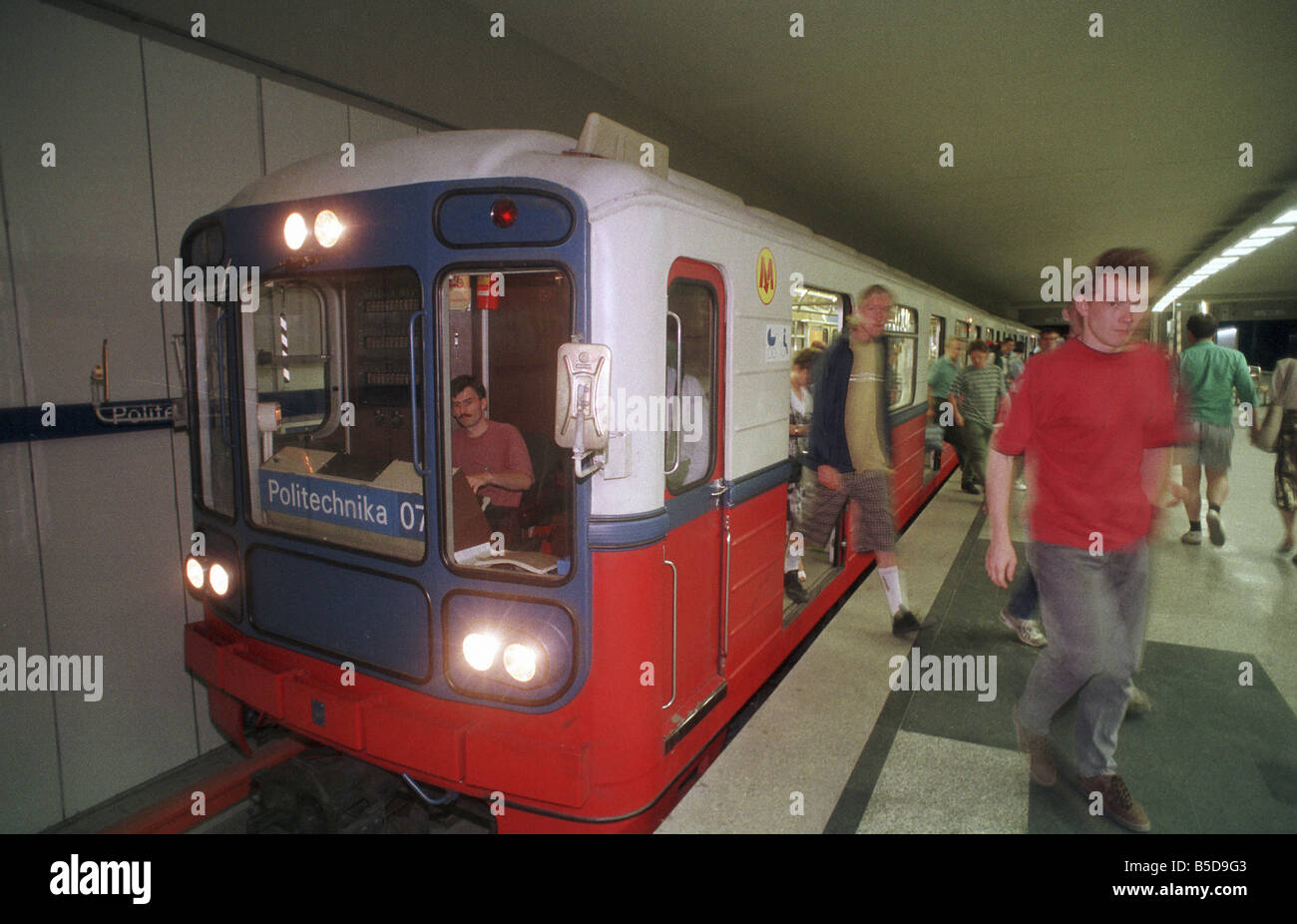 Poland metro underground railway public hi-res stock photography and ...