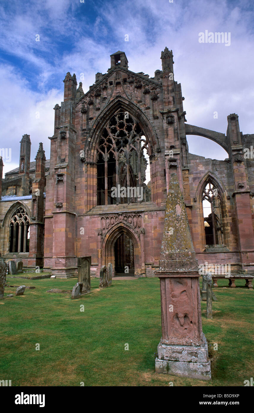 Melrose Abbey, burial place of the heart of Robert the Bruce, Melrose ...