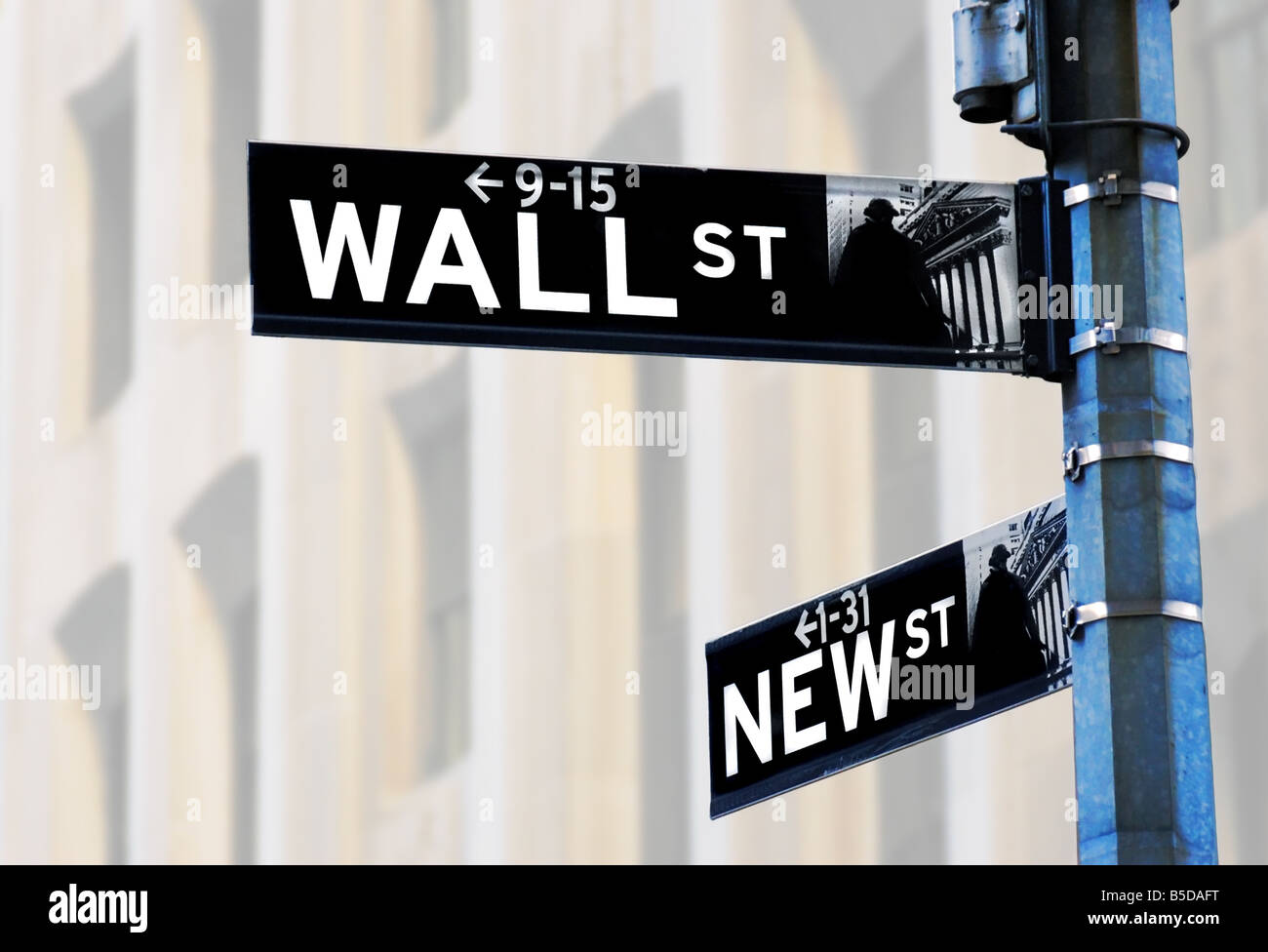 Wall Street Sign Post