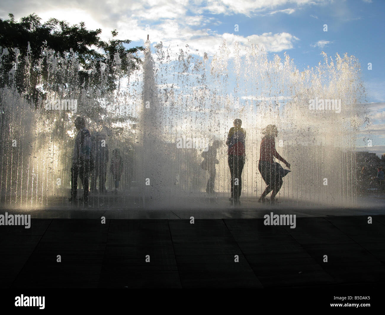People in Fountain Stock Photo - Alamy