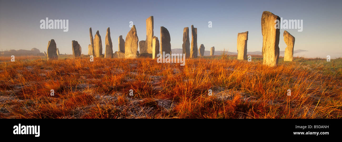 Callanish (Callanais) Standing Stones, erected by Neolithic people ...