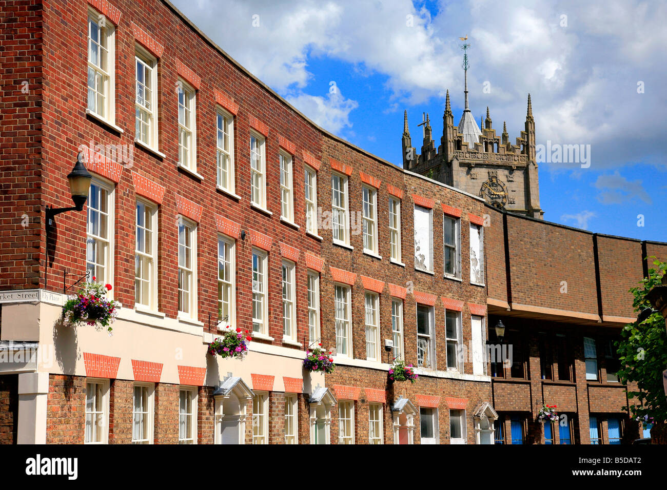 Landscape of The Crescent Wisbech town Georgian Architecture Fenland ...