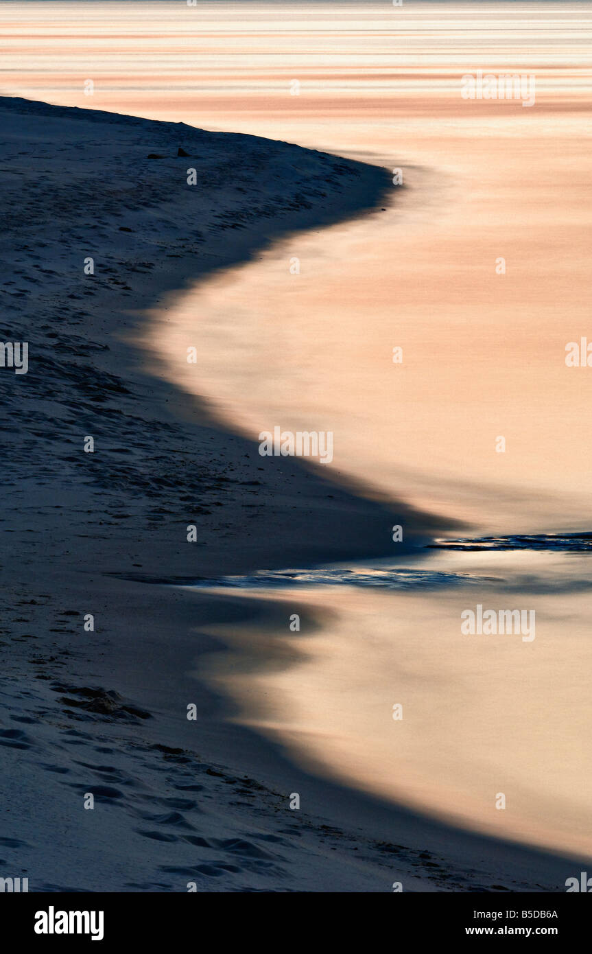 Miners Beach at Sunset Pictured Rocks National Lakeshore Michigan Stock ...