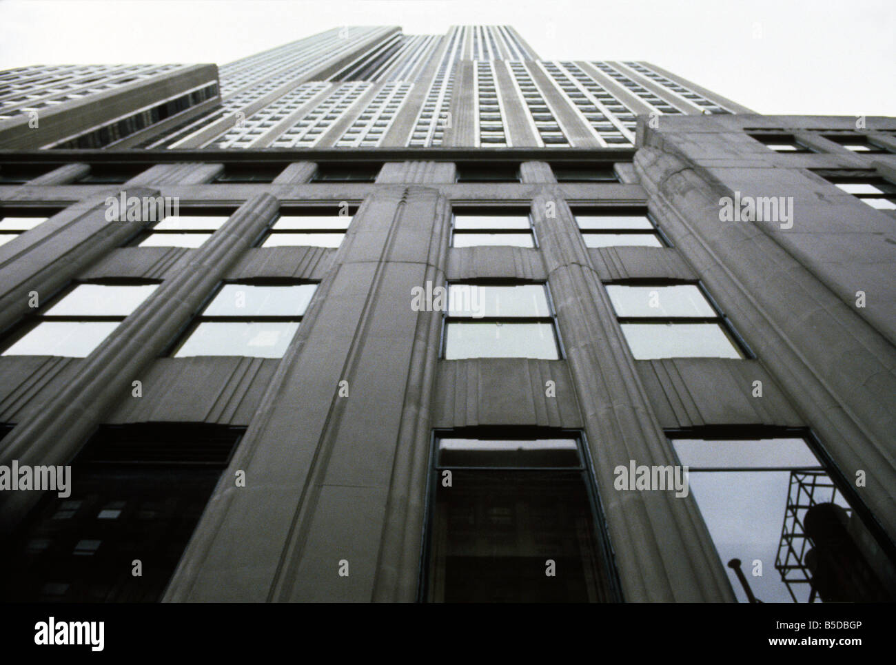 Frog view of Empire State Building New York city USA Stock Photo - Alamy