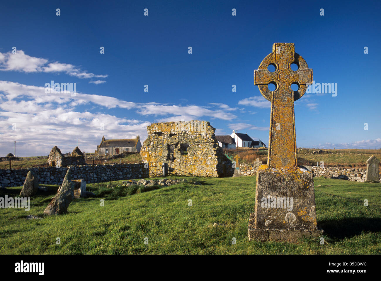 Medieval burial ground and chapels, at Howmore (Tobha Mor), South Uist ...