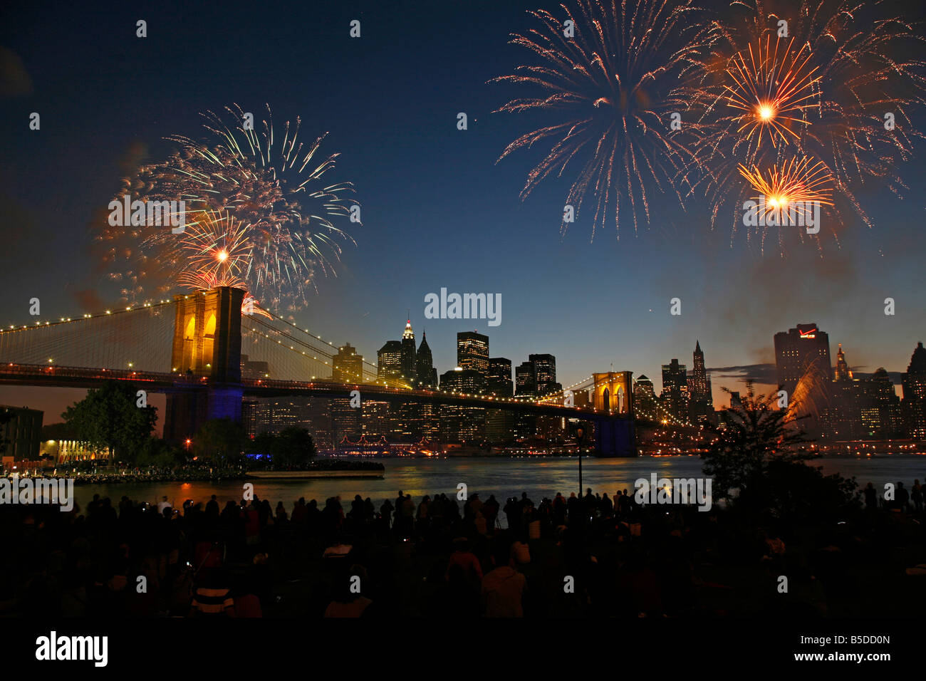 Brooklyn Bridge celebration Stock Photo - Alamy