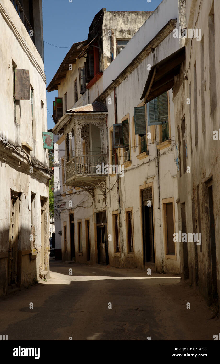 One of the narrow street in Stone Town - cultural and historical heart ...
